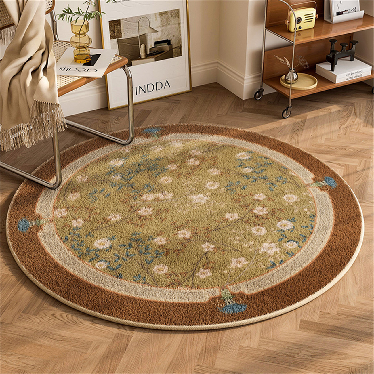 Lark Manor™ Luxury Round Plush Rug - Premium Fluffy Carpet For Sofa ...