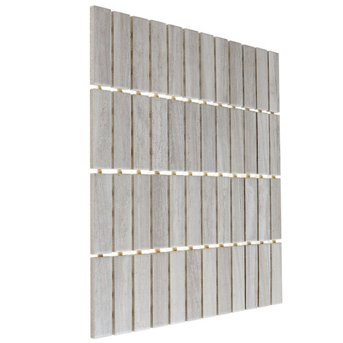 Itona Tile 1" x 3" Ceramic Mosaic Tile in Column Gray | Wayfair