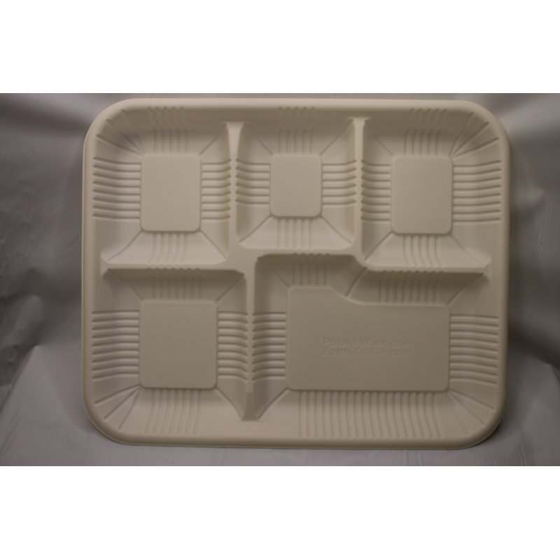 Earth-To-Go PotatoWare™ 5-Compartment Tray | Wayfair