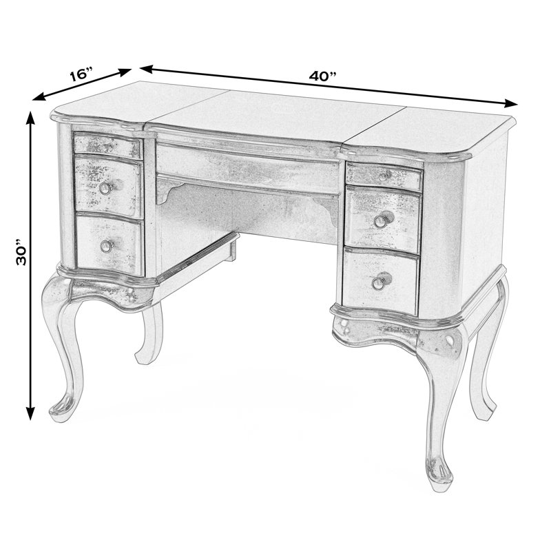 Lark Manor Millersport Vanity & Reviews | Wayfair