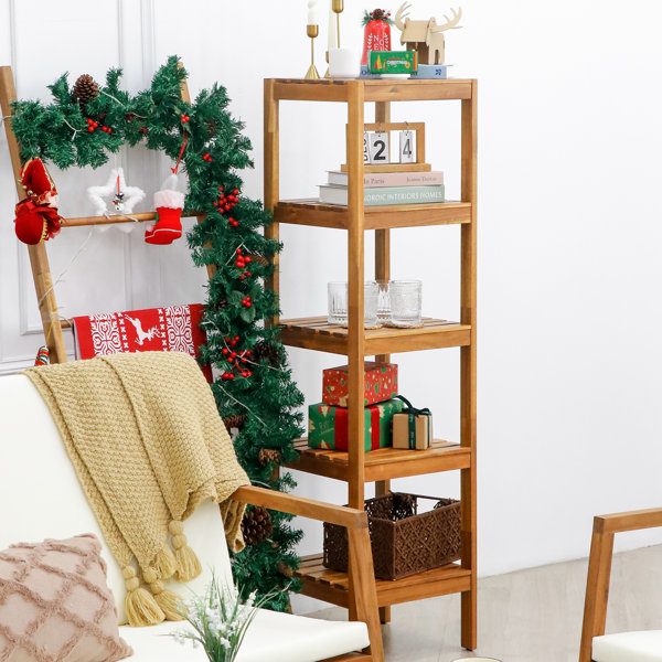 Lark Manor™ 5-Tier Acacia Wood Conner Rack & Reviews | Wayfair