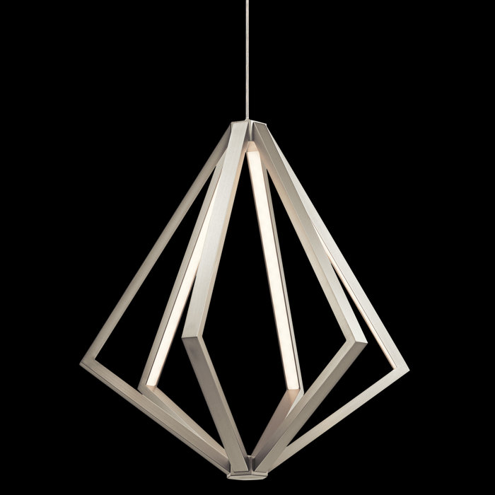 Mercer41 Django 6 - Light Dimmable LED Geometric Chandelier | Wayfair
