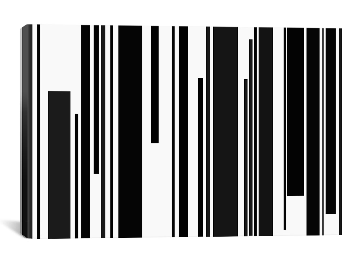 Ebern Designs 'Striped Piano Keys' Graphic Art on Canvas & Reviews ...