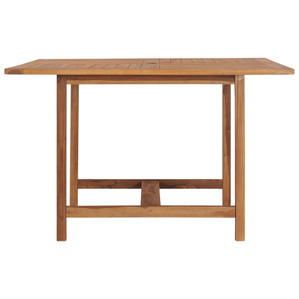 Red Barrel Studio® Patio Dining Table 43.3"x43.3"x29.5" Solid Wood Teak ...
