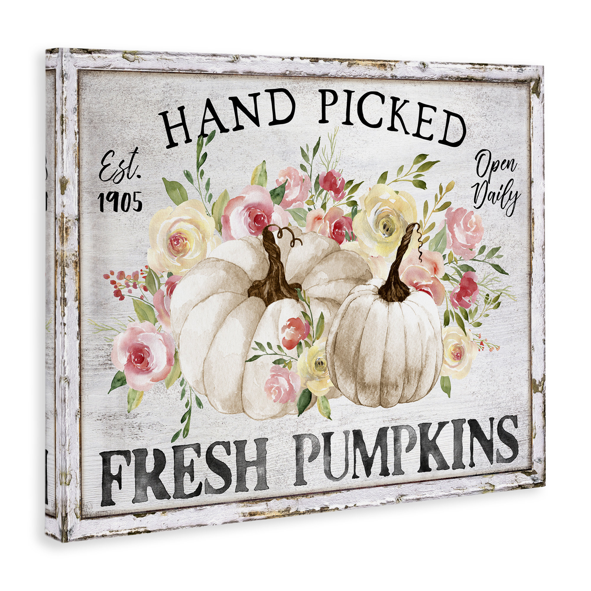 Ophelia & Co. Hand Picked Pumpkins Canvas Wall Art by Creatif Belle ...