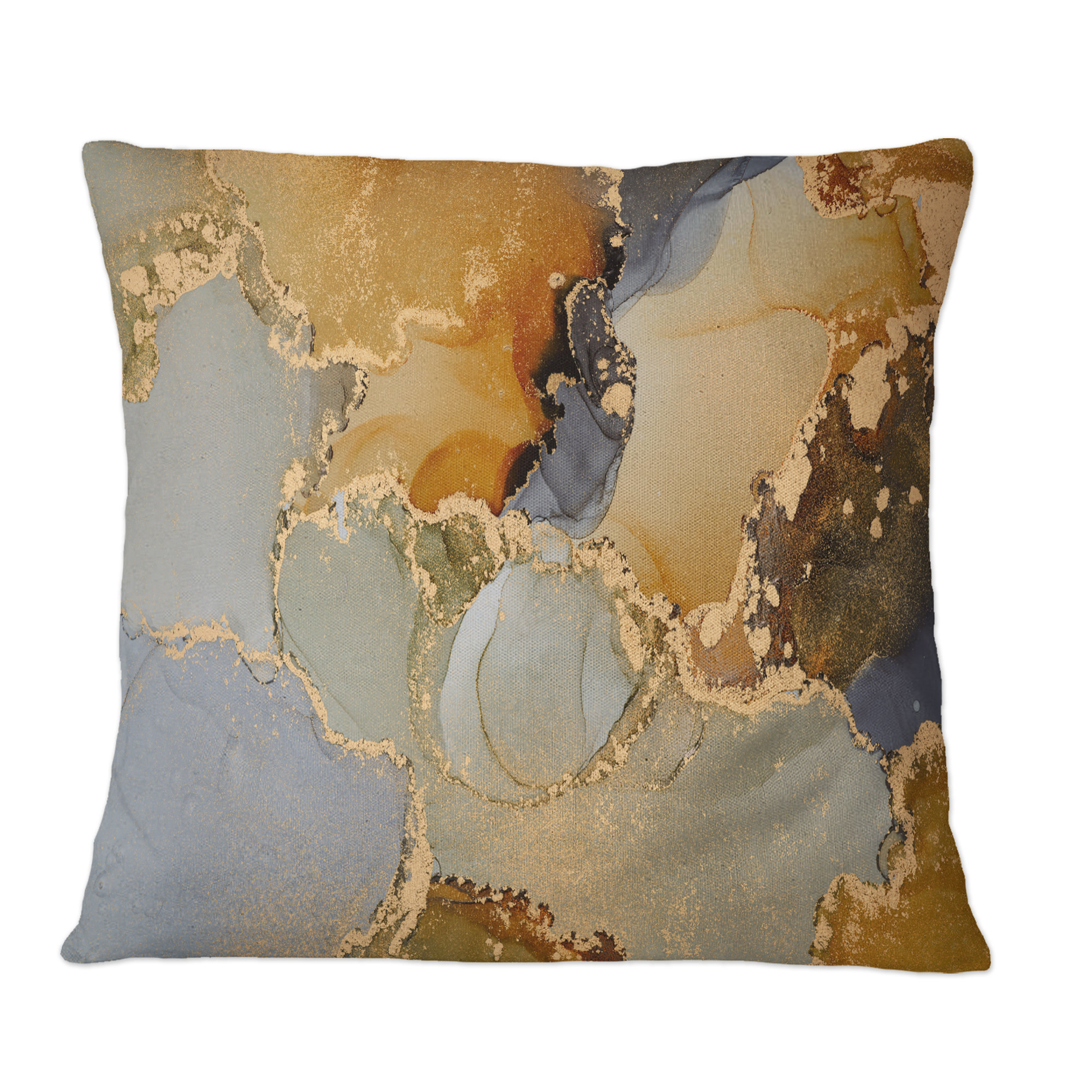 Design Art Brown And Black Luxury Abstract Fluid Art - Modern Printed ...