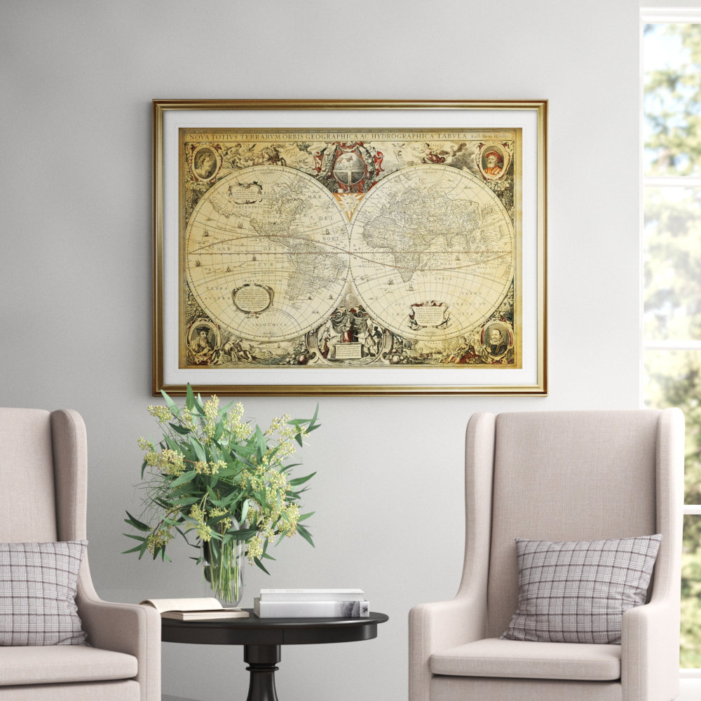 Breakwater Bay 'Parchment Treasue Map' Graphic Art Print & Reviews ...