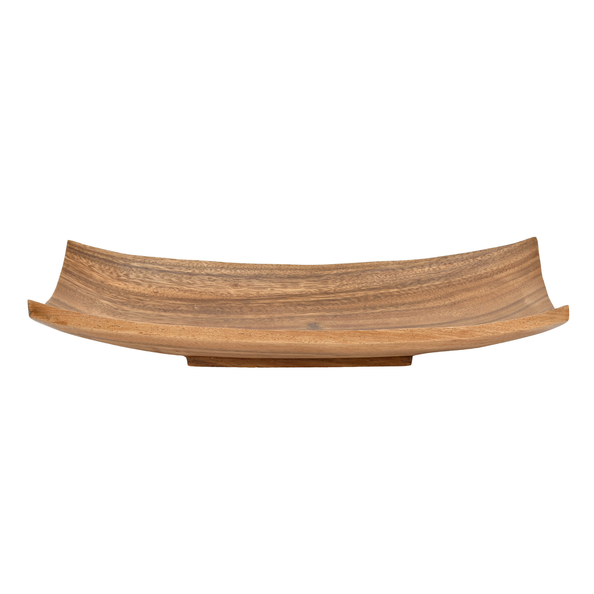Union Rustic Ako Wood Abstract Decorative Plate in Brown | Wayfair
