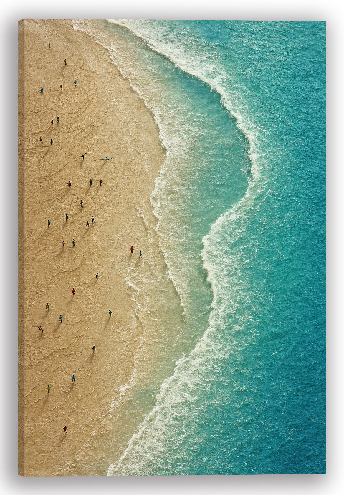 Highland Dunes Shoreline Stroll – Aerial Beach Wrapped Canvas Wall Art | Wayfair