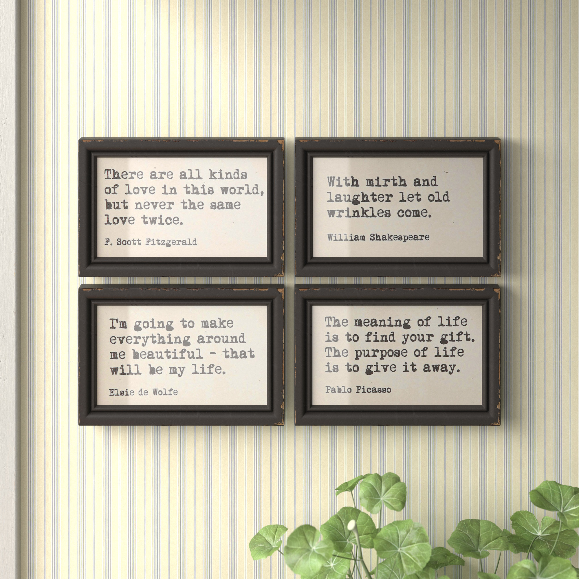 Andover Mills™ Wynne Wood Framed Wall Decor with Quotes & Reviews | Wayfair