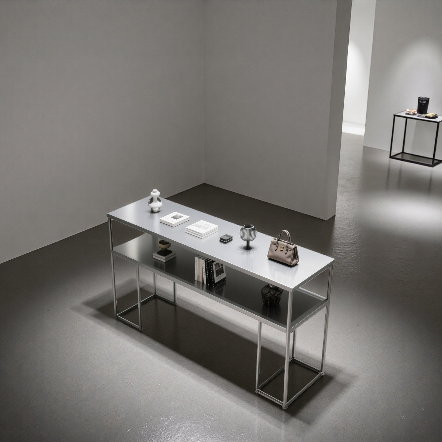 Orren Ellis Stainless steel display table for clothing store - Wayfair ...