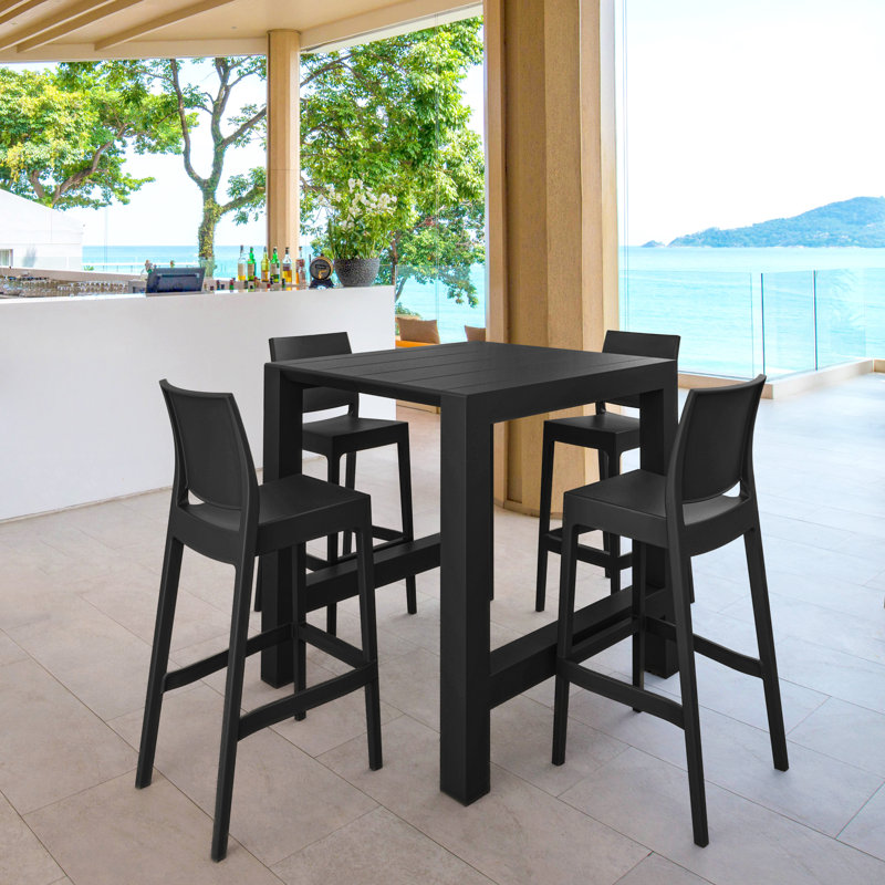 AllModern Farrah Extendable Outdoor Bar Table | Wayfair