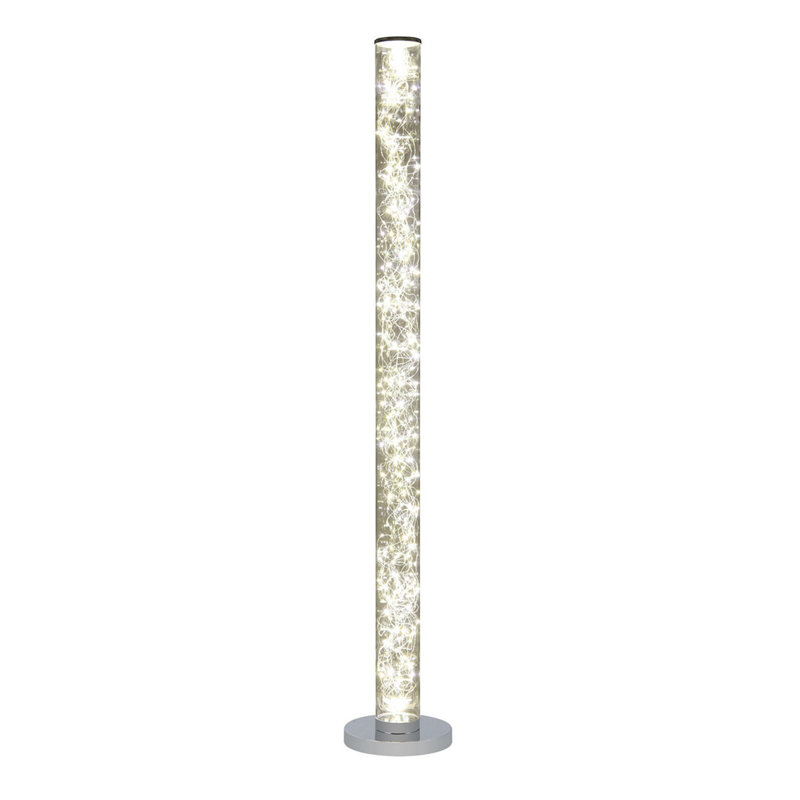 Ivy Bronx 49" Exposed Rope LED Minari Clear Column Floor Lamp | Wayfair