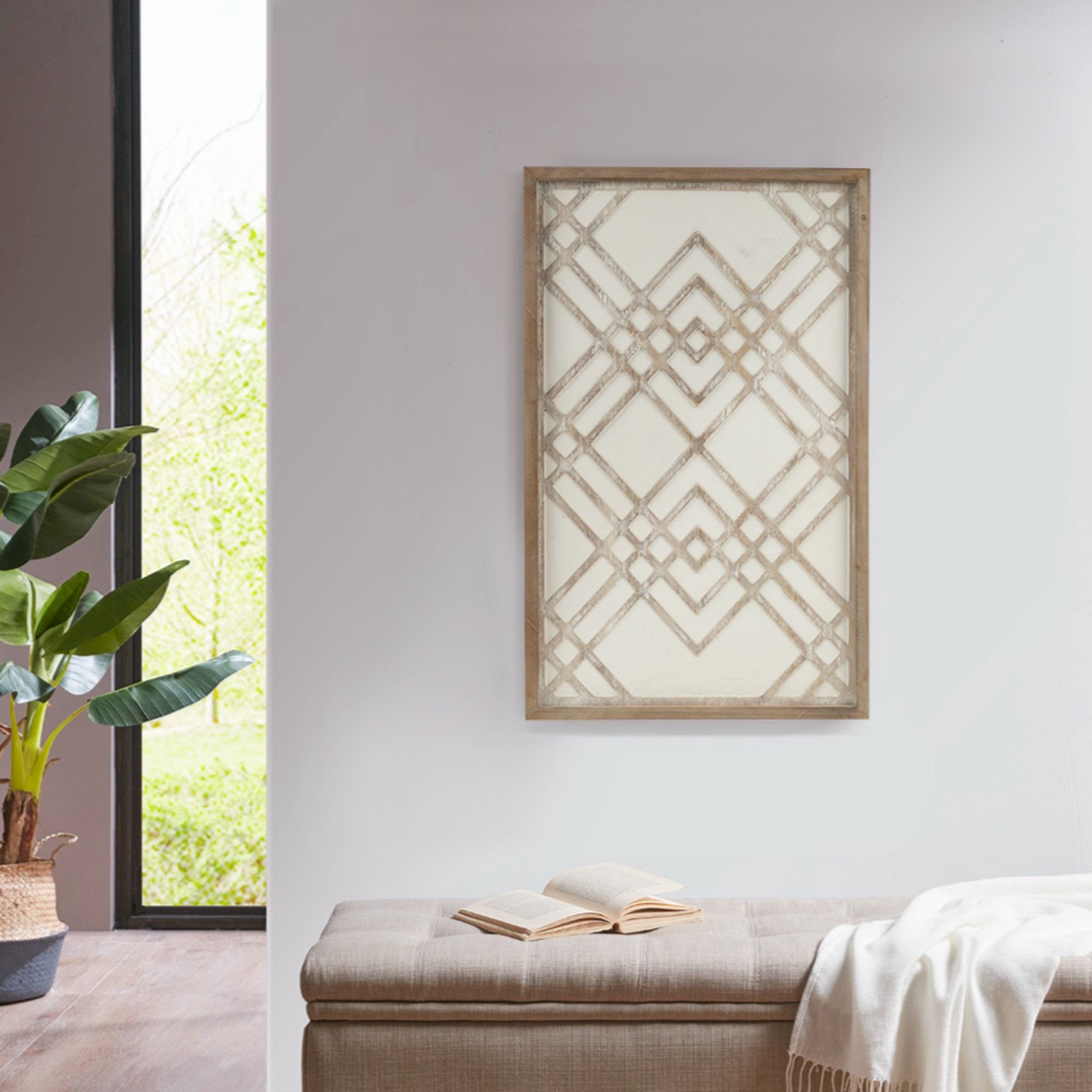 One Allium Way® Farmhouse Abstract Wall Decor on Solid Wood - Wayfair ...