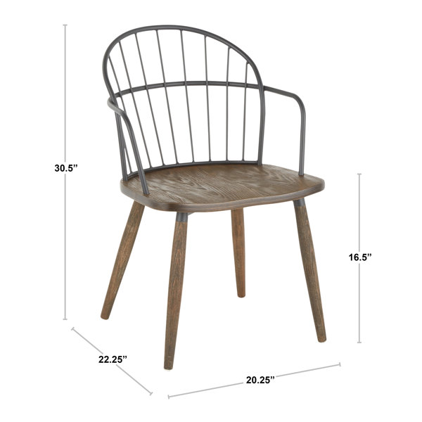 17 Stories Spindle Arm Chair | Wayfair