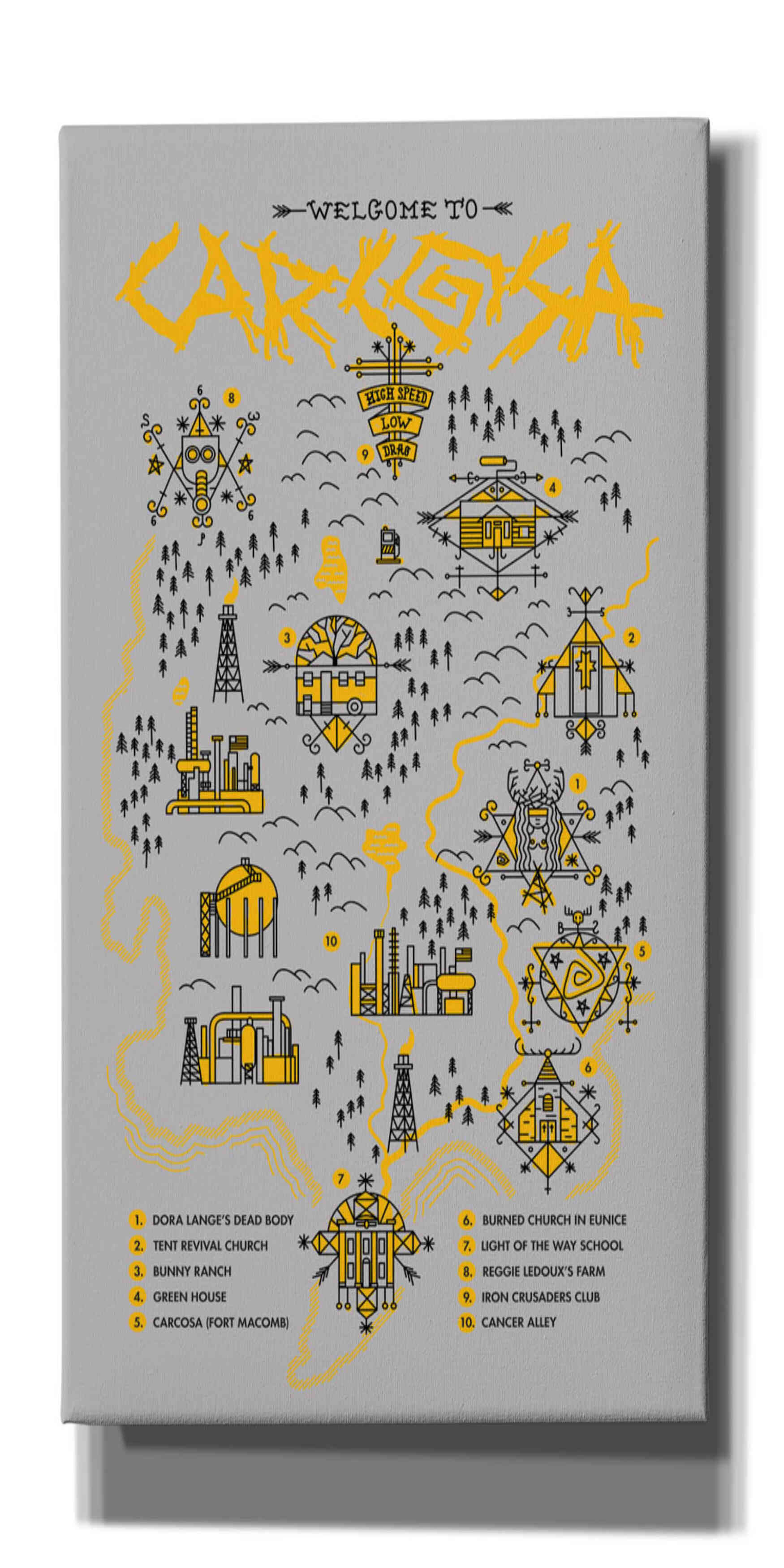 17 Stories True Detective Map by Robert Farkas - Print | Wayfair