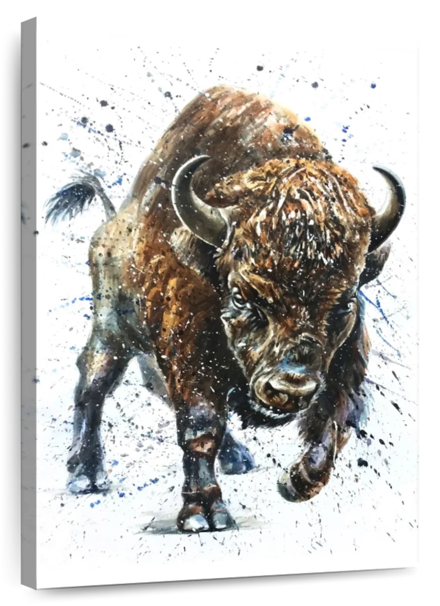 Ebern Designs Brampt Fierce Wild Buffalo | Wayfair