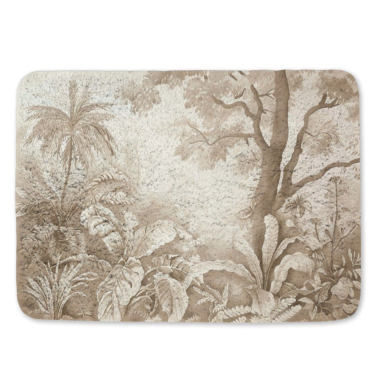 East Urban Home Tropical Bath Mat Nature Bathroom Decor Lush | Wayfair