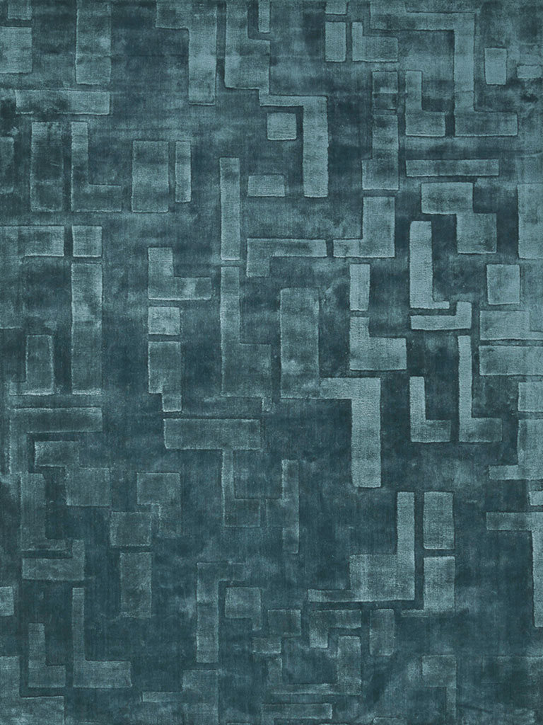 MinoriCasa Kavi Hand Loomed Tencel Abstract Rug | Wayfair