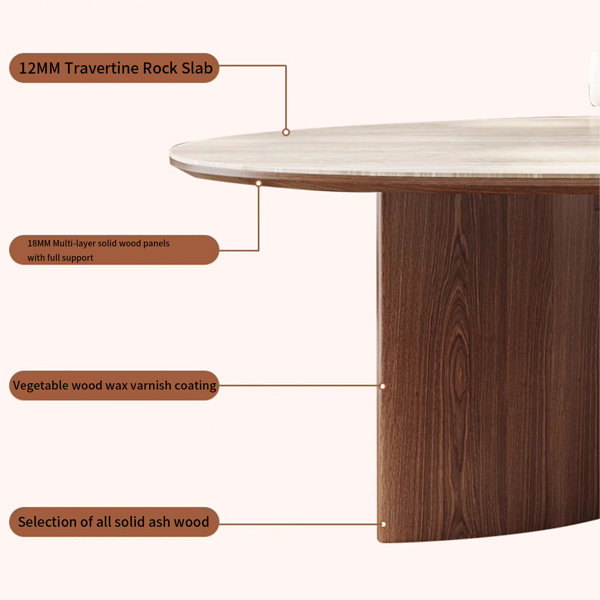 Greyleigh French Fashion Simple Dining Table Free Form Dining Table ...