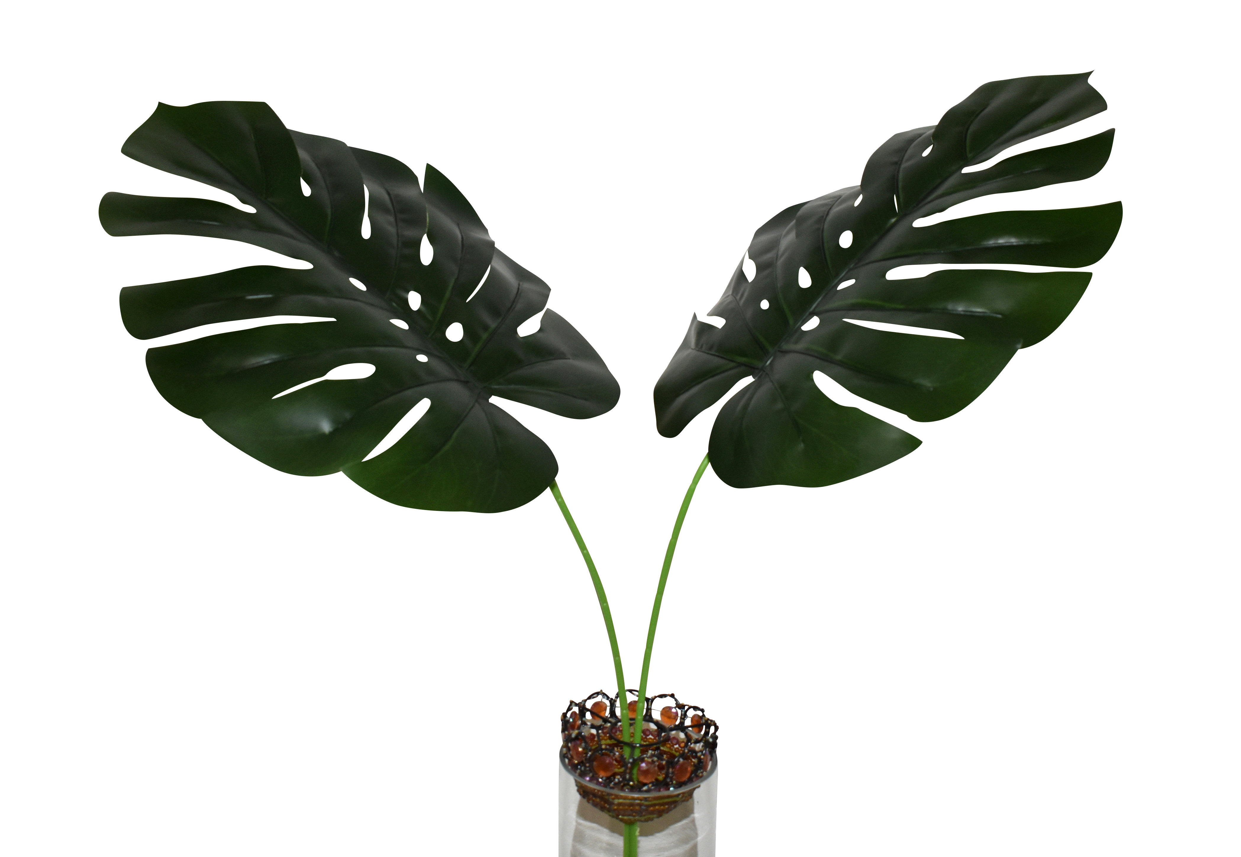Primrue Single Monstera Palm Leaves (pack Of 2) | Wayfair
