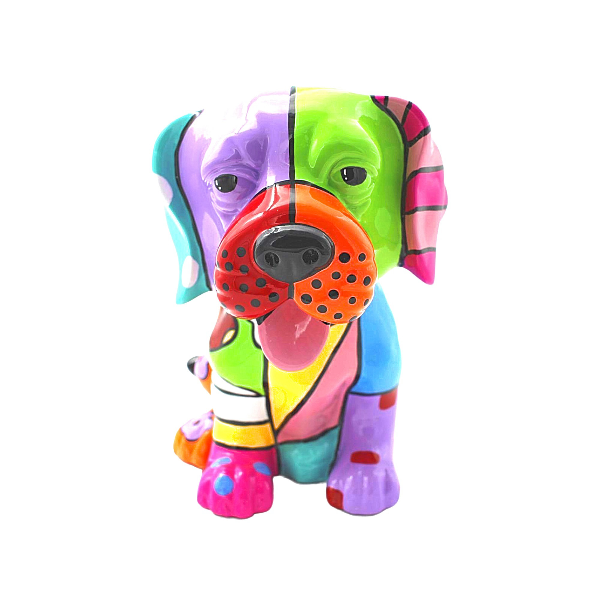 Red Barrel Studio® Plus Dollar Sign Pet Dog With Tongue - 8" Tall | Wayfair