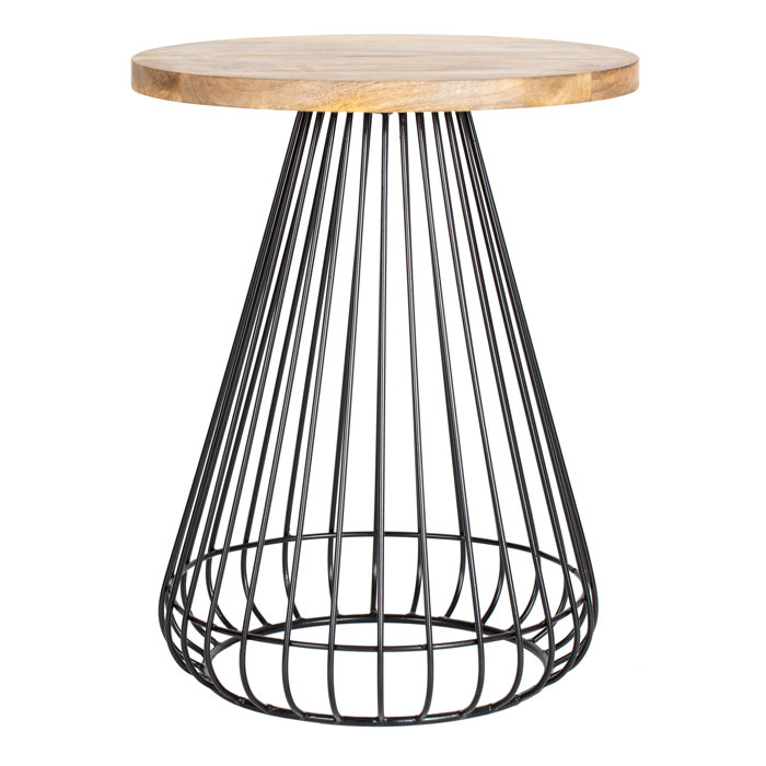 Steelside™ Hanley Solid Wood Frame End Table & Reviews | Wayfair