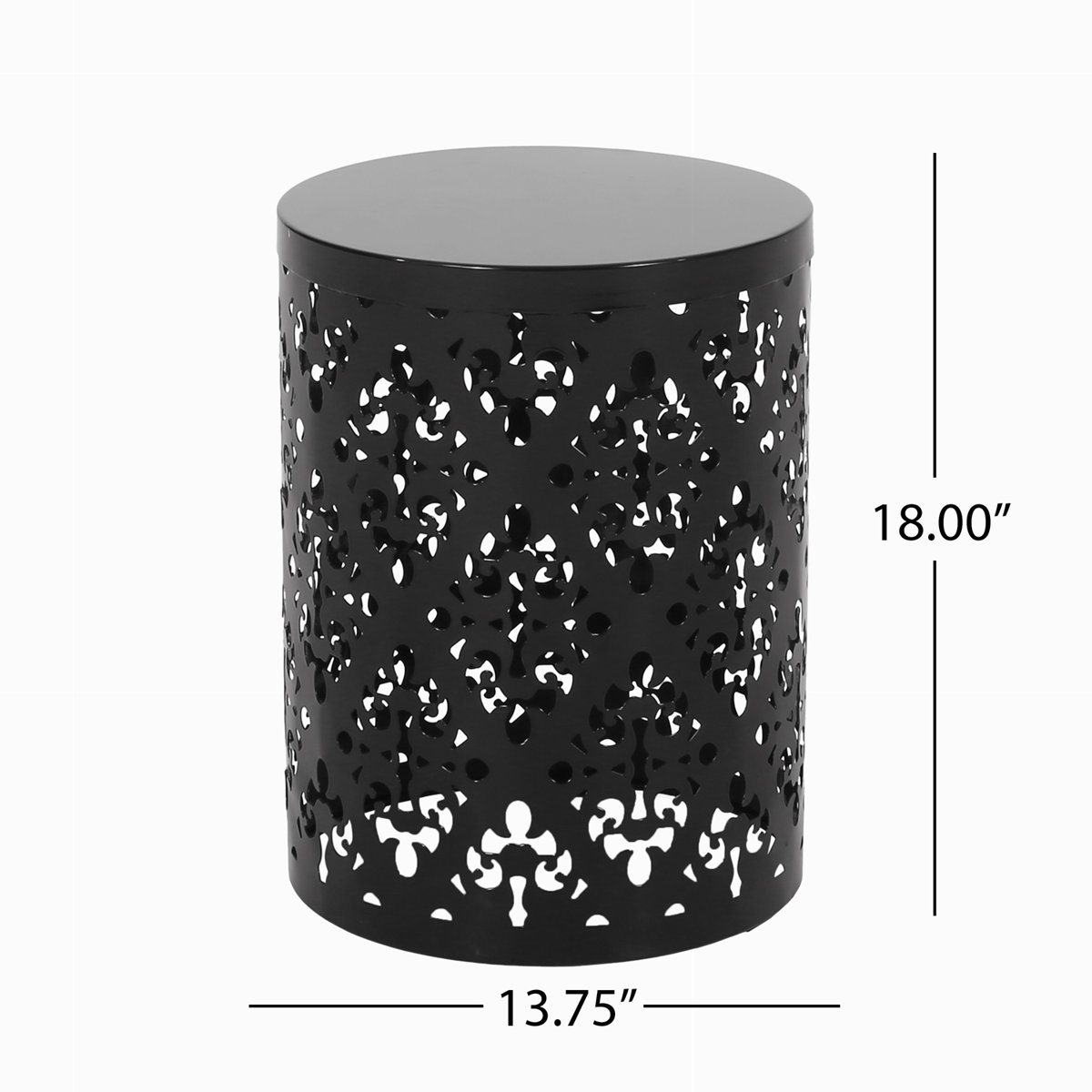 Mercer41 Outdoor Metal end Table -Large | Wayfair