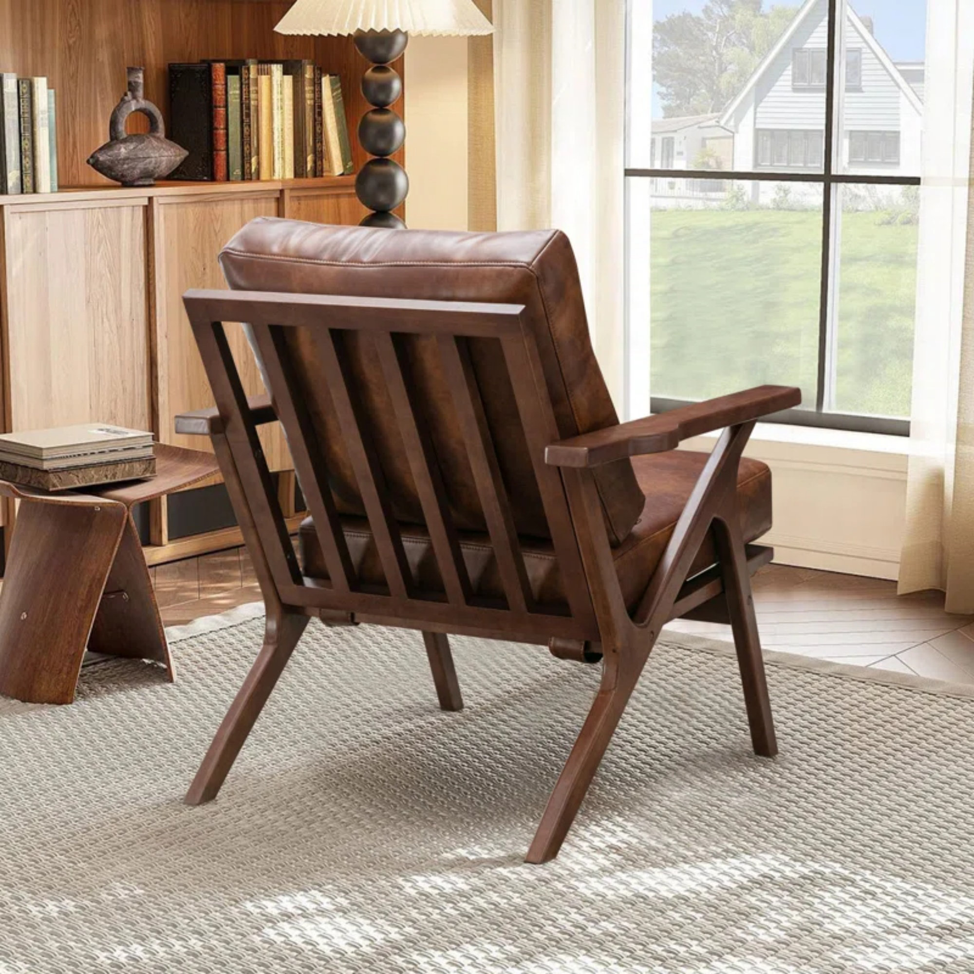 George Oliver Mizak 2-Piece Modern Elegance Faux Leather Living Room ...