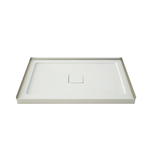 A&E Bath and Shower 48'' W 77.5'' H Framed Rectangle Double Slide ...