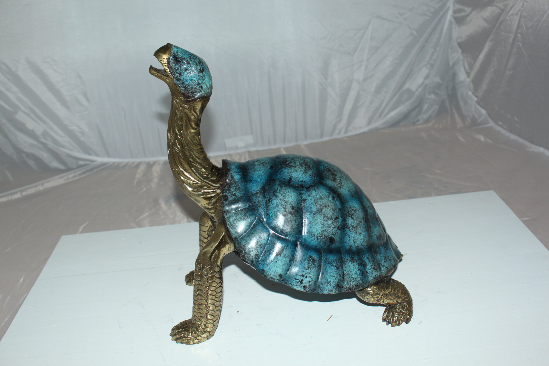 Red Barrel Studio® Turtle Bronze Sculpture with Patina - Calixta ...