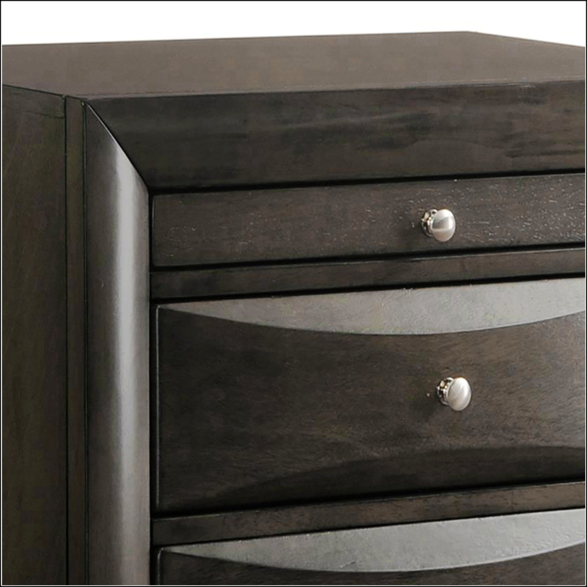 Red Barrel Studio® Grey Oak Nightstand With 2 Drawers | Wayfair