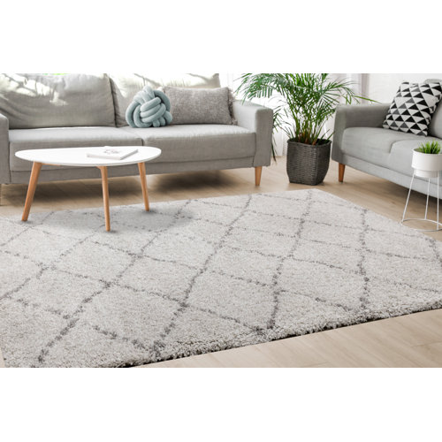 Corrigan Studio® Astello Geometric Cream/Black Area Rug & Reviews | Wayfair