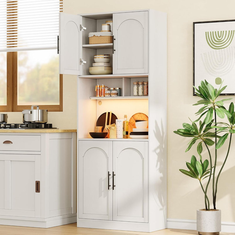 Latitude Run® 71" Tall Kitchen Pantry Storage Cabinet | Wayfair