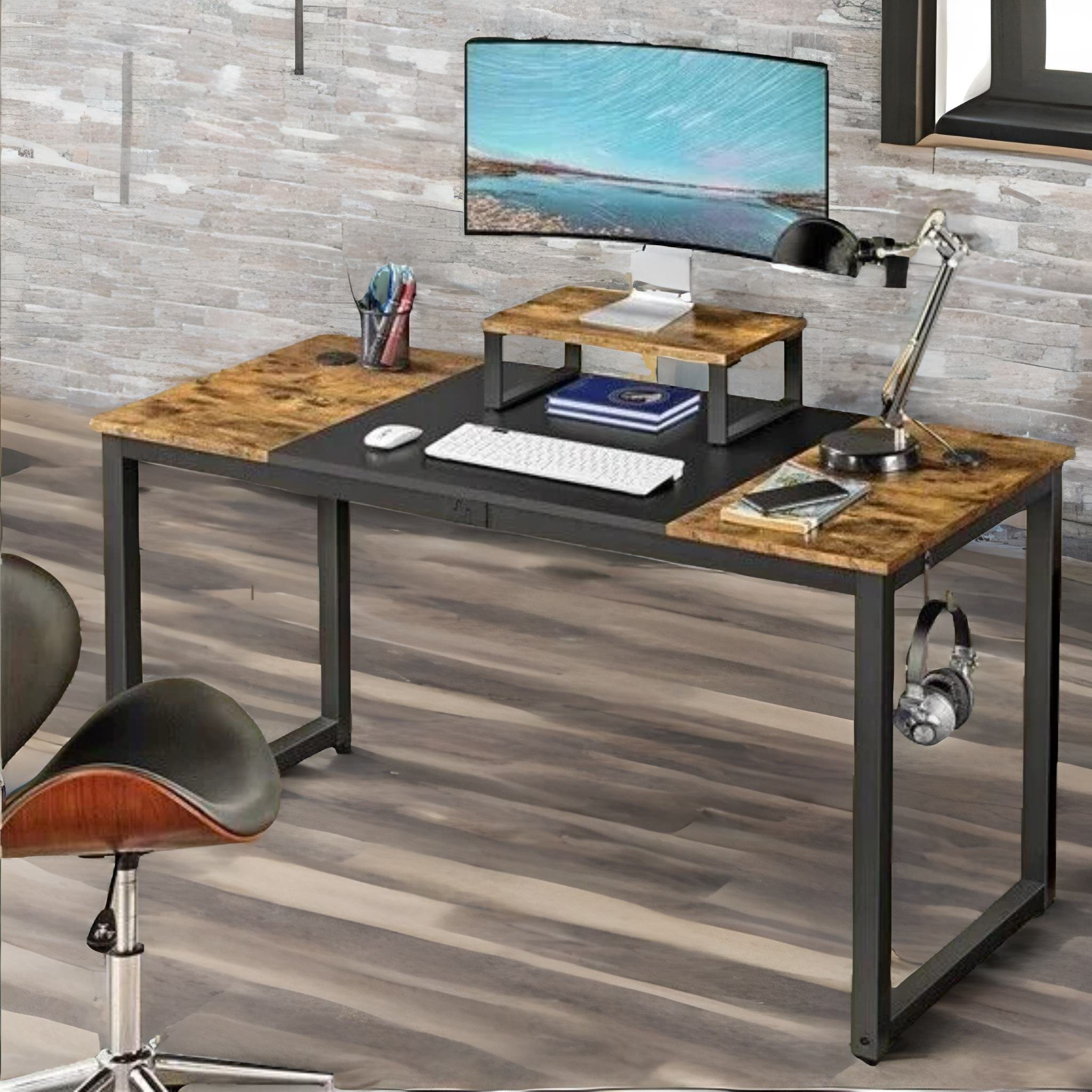 Borough Wharf Loowit 140cm W Rectangle Writing Computer Desk With ...
