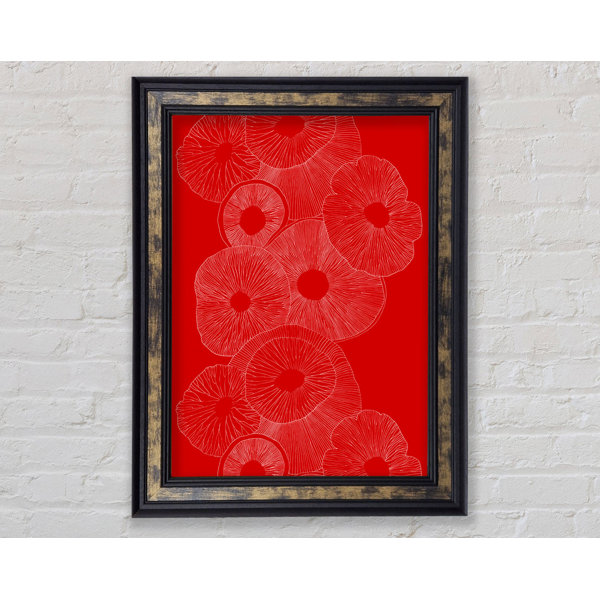 Ivy Bronx Intertwine Red Framed Print | Wayfair.co.uk
