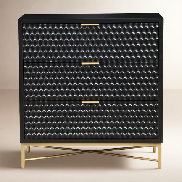 AllModern Capra 3 Drawer 32" W Chest & Reviews | AllModern