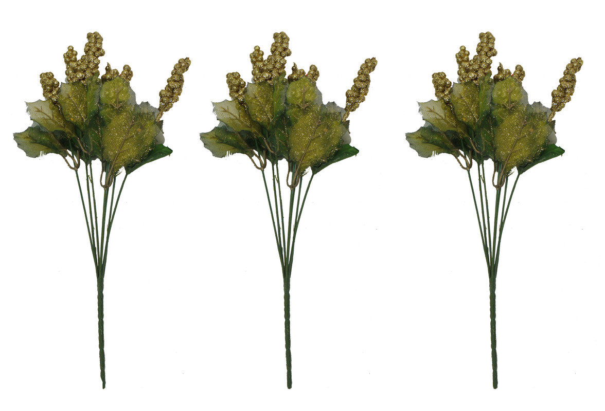 Ophelia & Co. Natural Color/Berry Sprays (Gold-1) | Wayfair