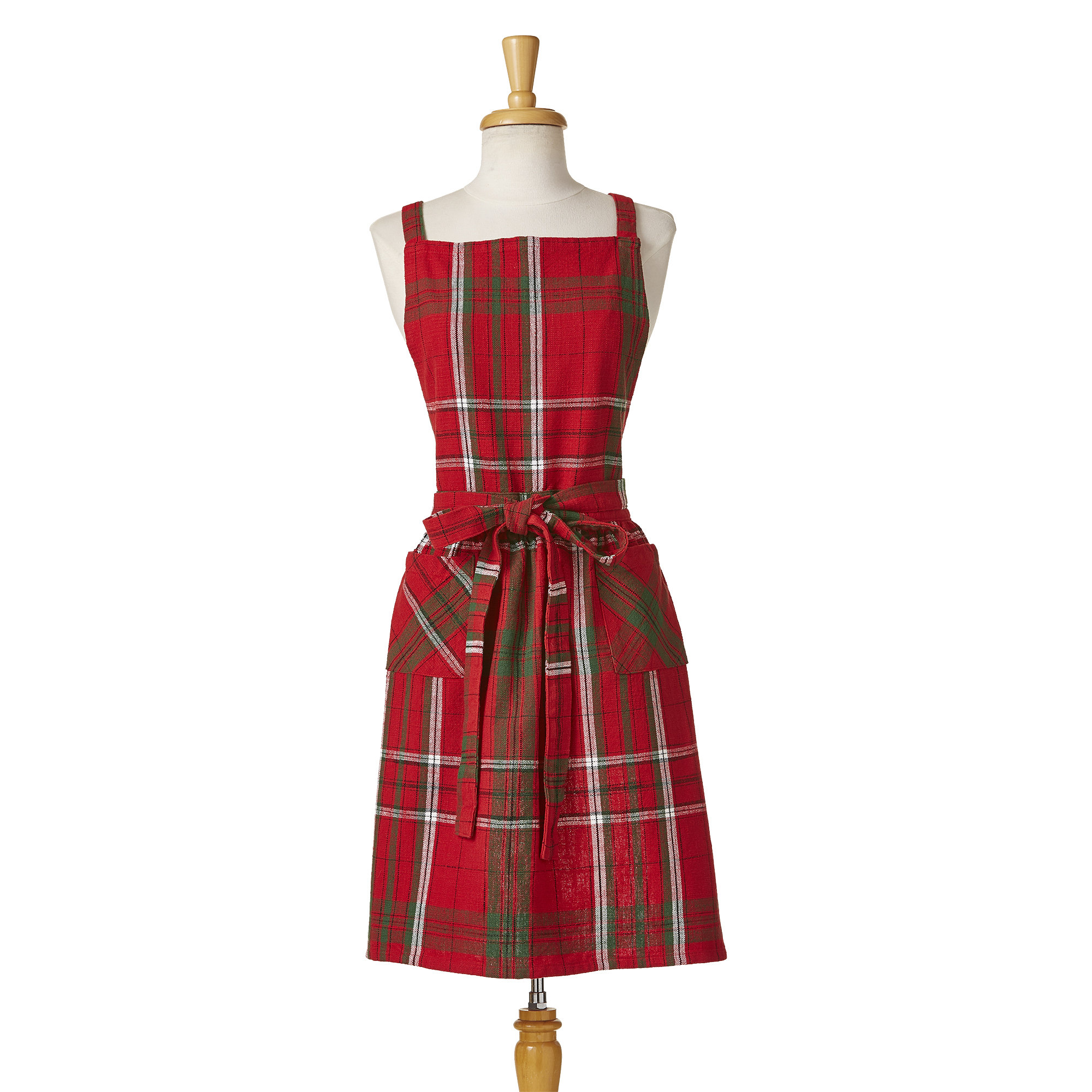 Ophelia & Co. Sleigh Ride Holiday Plaid Apron | Wayfair