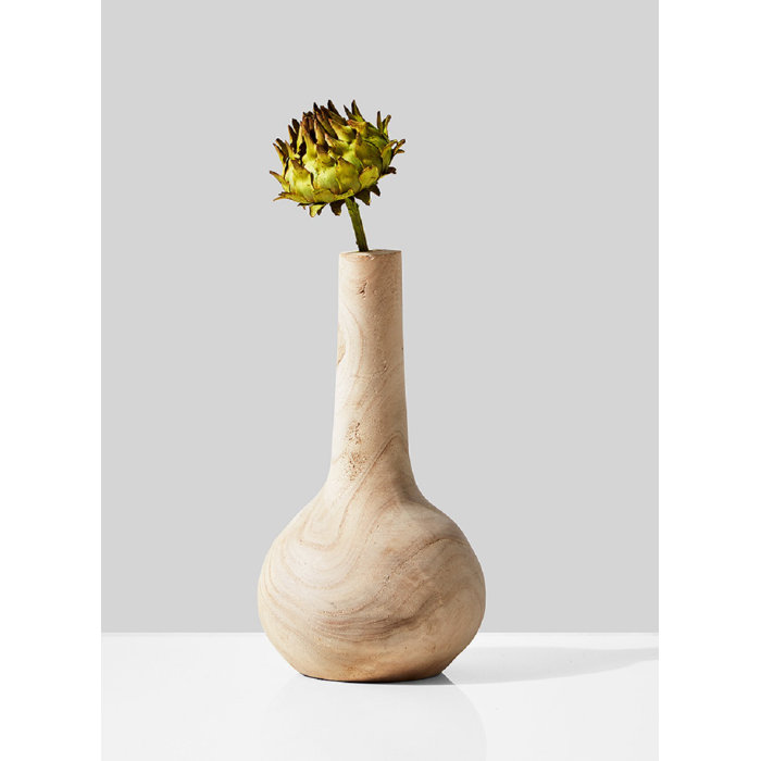 Millwood Pines Natividad Handmade Wood Table Vase & Reviews | Wayfair