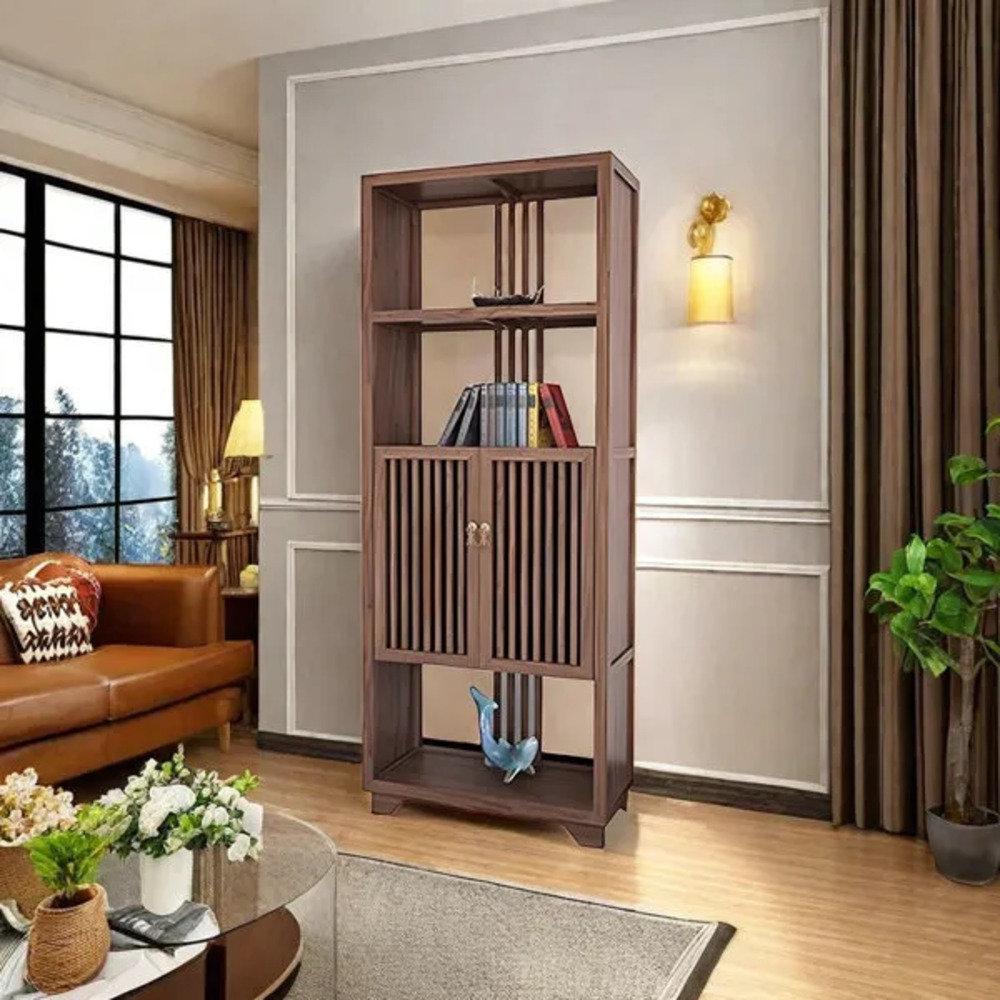 Parttlion New Chinese style solid wood bookcase light luxury | Wayfair