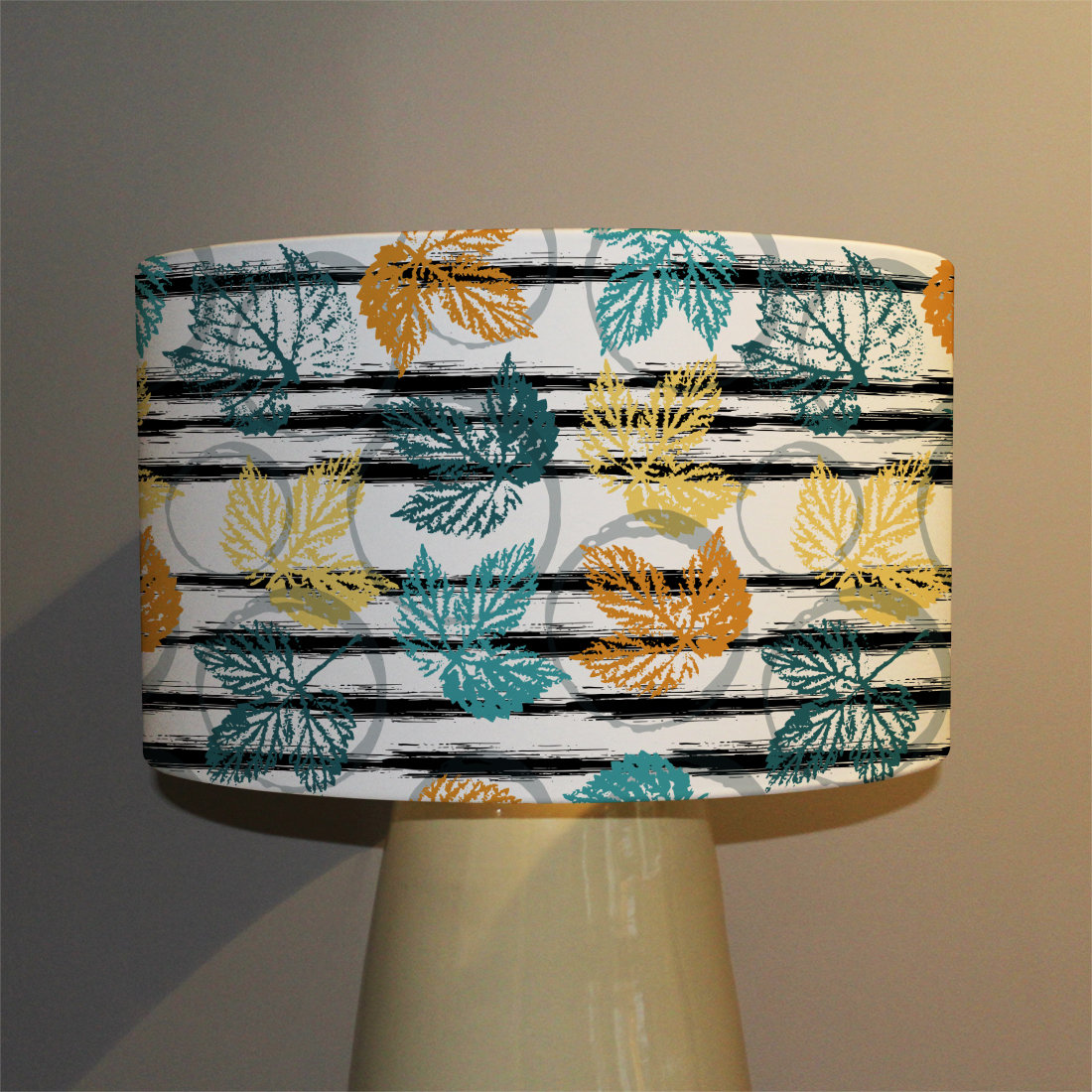 Ebern Designs Natural Autumn Cotton Drum Lamp Shade | Wayfair.ie