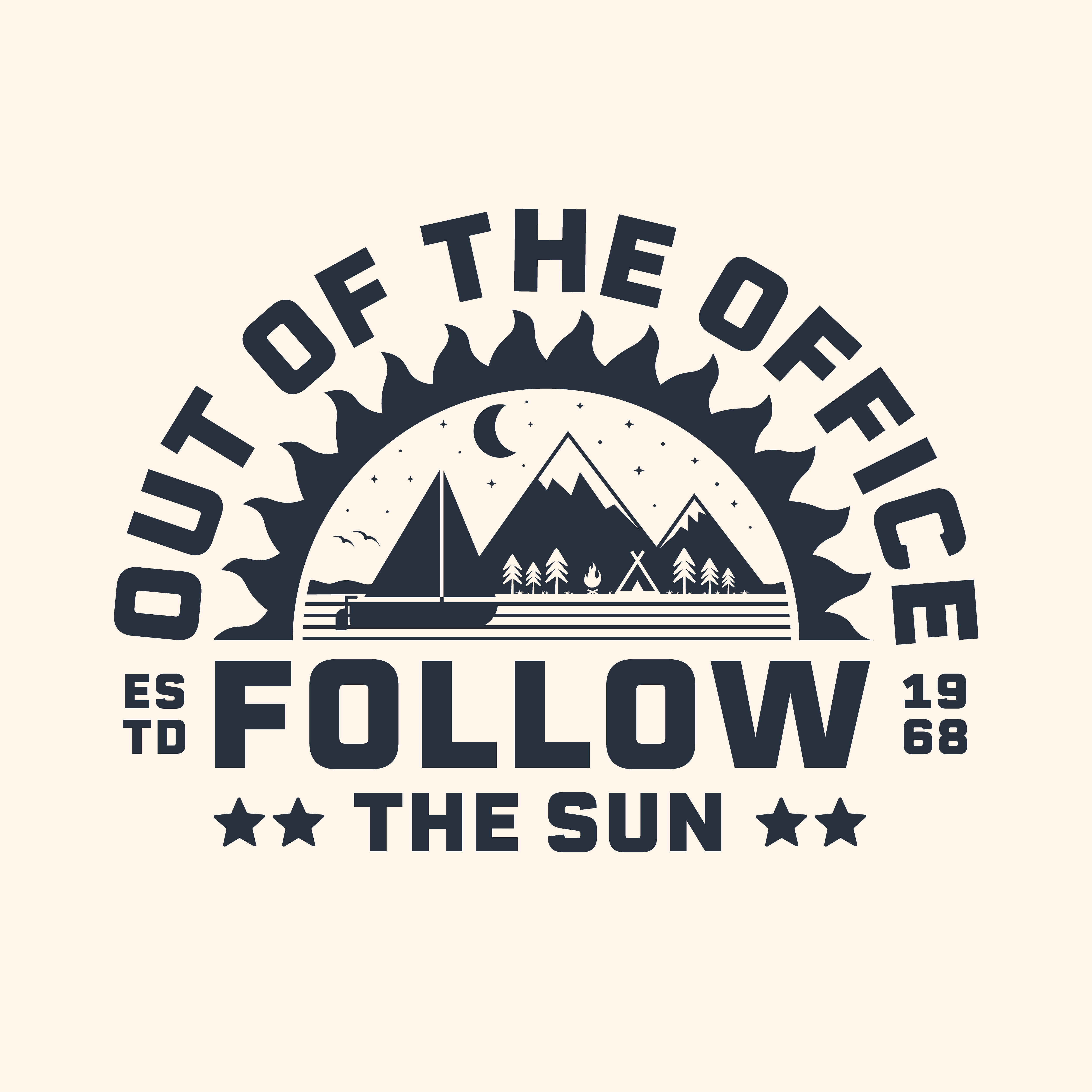 Trinx Acquaviva Camp Logo On Canvas by Luckykot Print | Wayfair