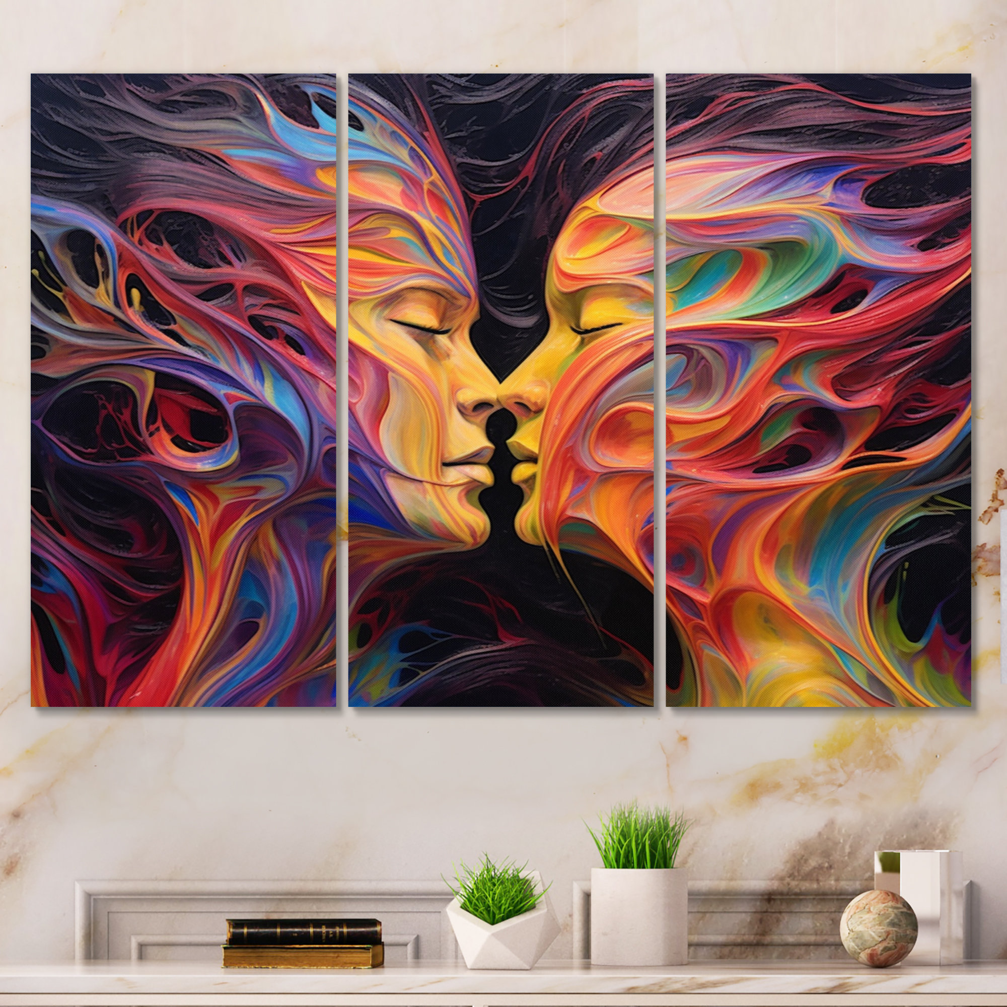 Wrought Studio Metaphorical Mind VII - Abstract Portraits Canvas Wall ...