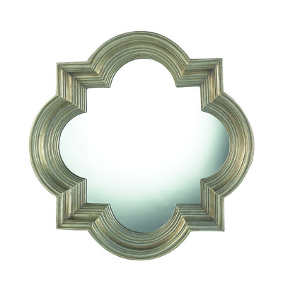 One Allium Way® Gorge Metal Asymmetrical Wall Mirror & Reviews | Wayfair