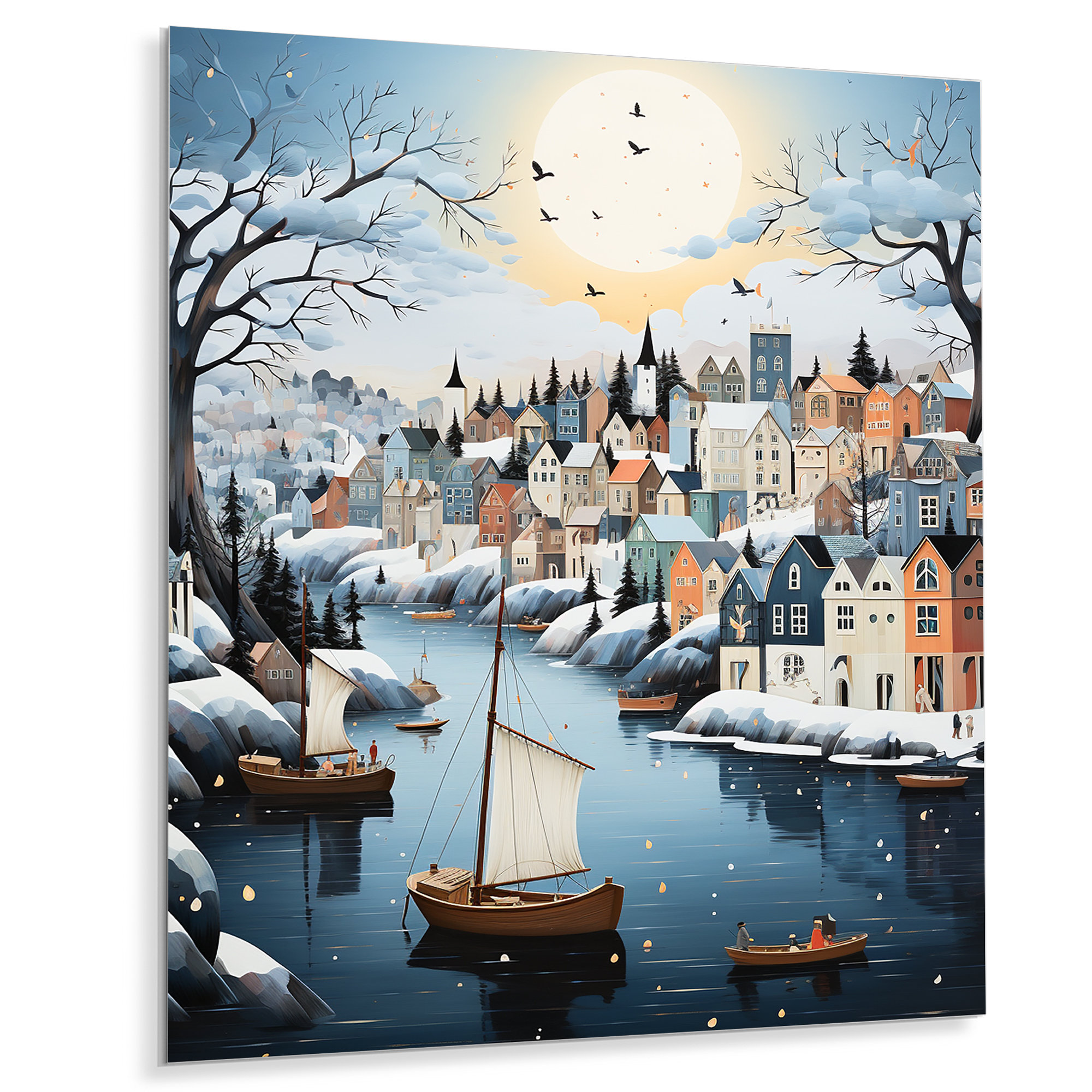 Latitude Run® Harbord Harbor Silver Anchorage I - Nautical & Beach ...