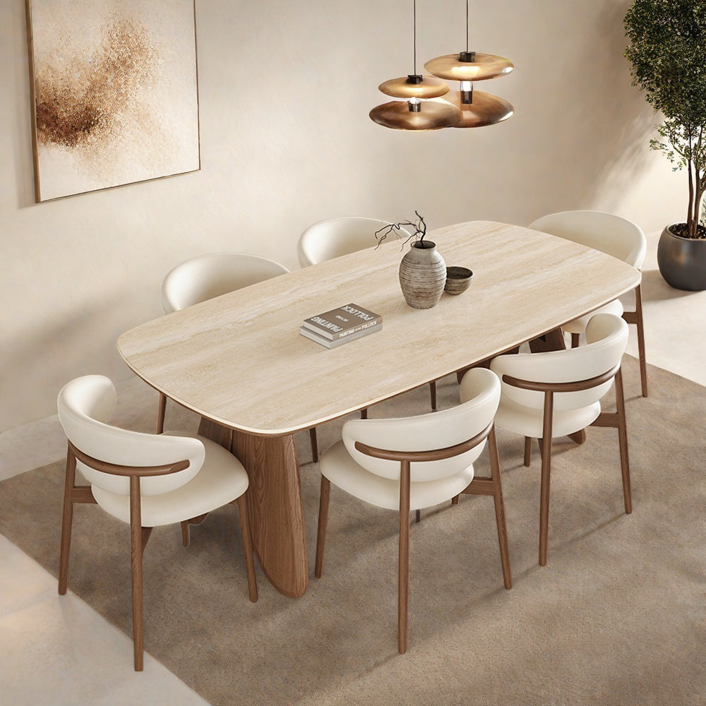 BILBRA Small household cave stone rock slab table set | Wayfair