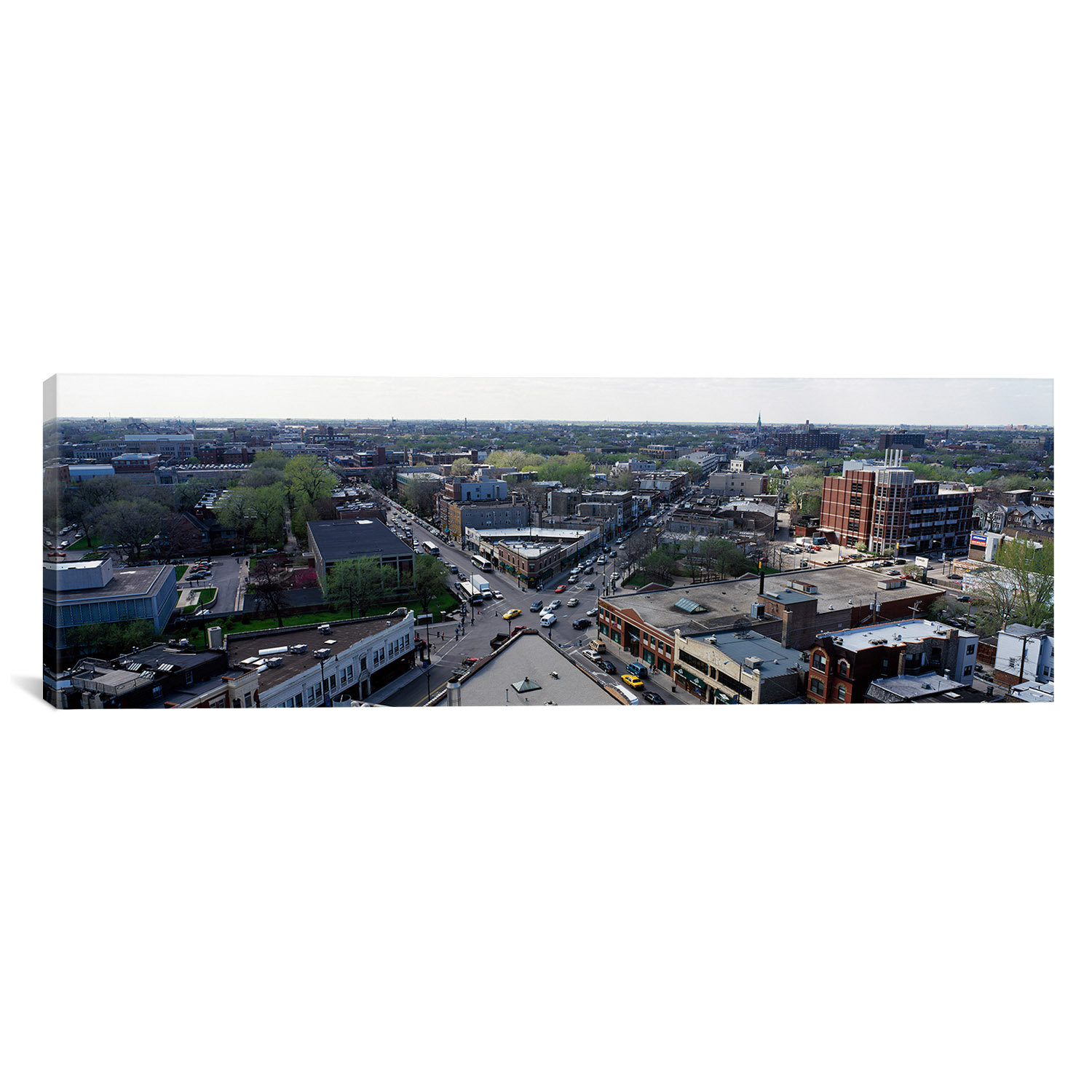 Ebern Designs Panoramic Aerial View of Fullerton, Lincoln and Halsted ...