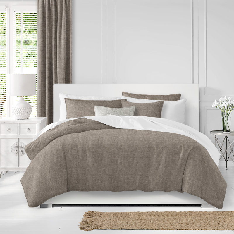 The Tailor's Bed Lynnin Natural Linen Comforter Set | Wayfair