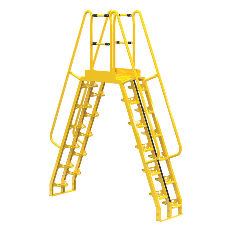 Vestil 10.51' Steel Cross Over Ladder | Wayfair